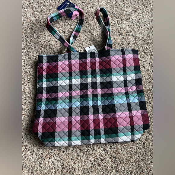 Vera Bradley | Bags | Vera Bradley Tote Bag Pattern Ribbons Plaid Nwt ...